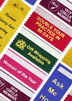Personalized Ribbons | Award Ribbons, Ribbon Rolls, Event Ribbons