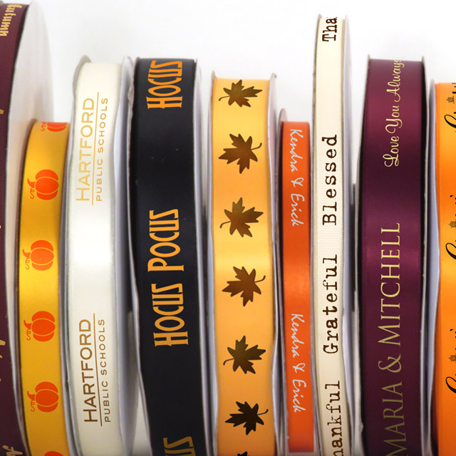 Custom Ribbon Rolls, Your Text & Logo | Personalized Ribbons