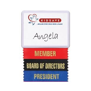 Benefits of stacking badge ribbons as identifiers