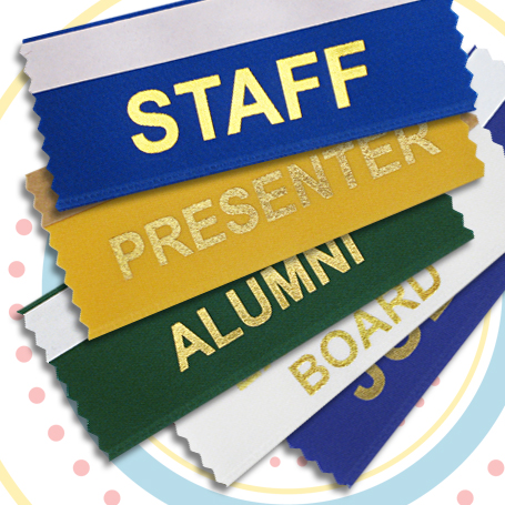 Convention & Conference Badge Ribbons - Ribbon Impressions